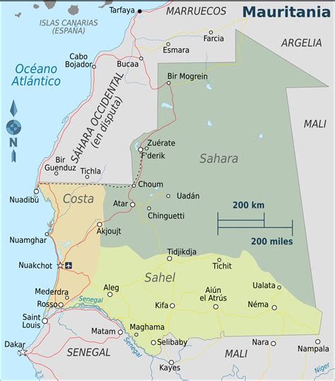 Geografía De Mauritania Wikipedia La Enciclopedia Libre