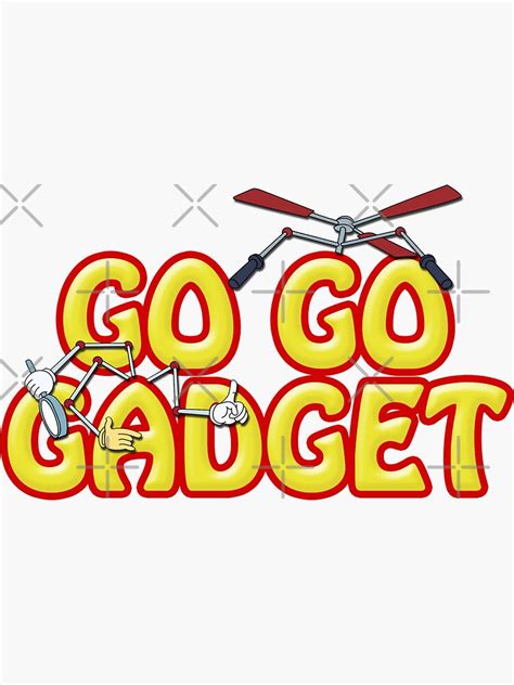 Go Go Gadget Inspector Gadget 1980s And 1990s Sticker For Sale By