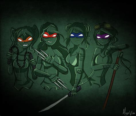 Girl Ninja Turtles Drawings