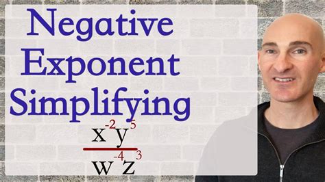 Negative Exponents Simplifying YouTube