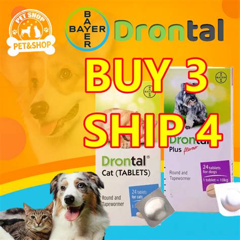 Drontal Plus 1 Tablet Tasty Dewormer Tablets For Dogs And Cats Shopee