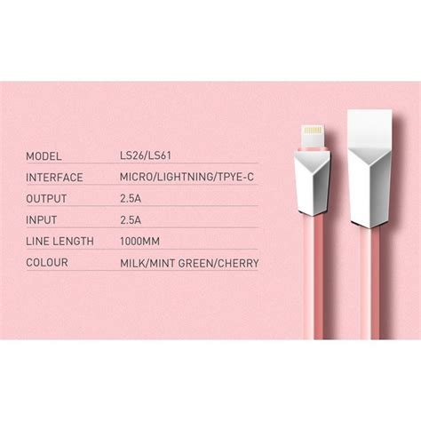 Usb Data Cable Charging Ls26 Iphone Shopee Malaysia