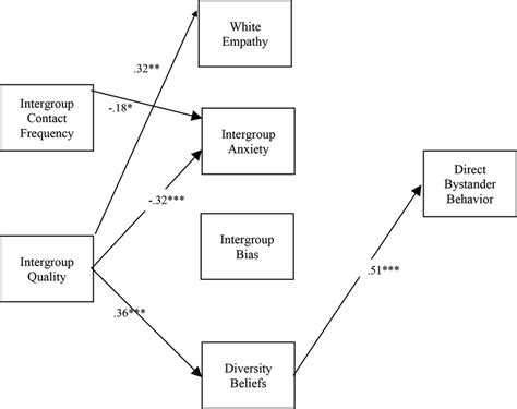 Indirect Effects Of Intergroup Contact Frequency And Quality On Direct