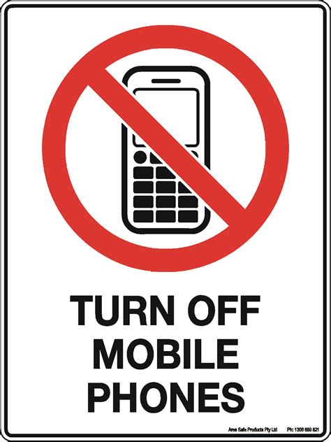 Turn Off Mobile Phones Sign