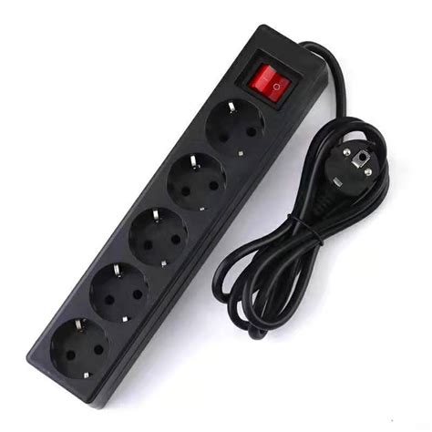 European Standard Three Socket Round Plug 5 Hole S Grandado