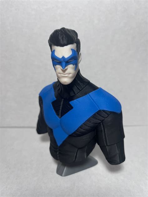 Nightwing Dick Grayson Robin 3d Printed Multicolored Bust Nightwing