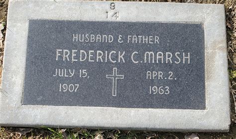 Frederick C Marsh 1907 1963 Find A Grave Memorial