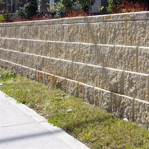 Tasman Dry Stack Retaining Wall Full Block Yellow Rock 1st Quality