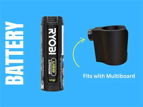 Ryobi Multiboard Battery Holder By Gaudiumkb Makerworld Download Free