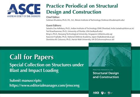 The Practice Periodical On Structural Design And Construction Welcomes Paper Submissions For The