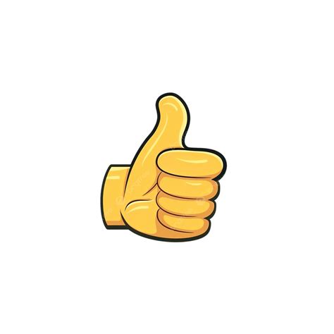 Basic Thumbs Up Emoji Simple Vector Style Like Thumbs Thumbs Up Png