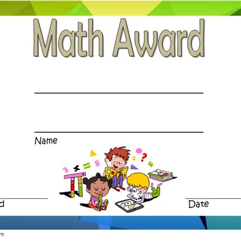 Top Math Achievement Certificate Templates Artofit