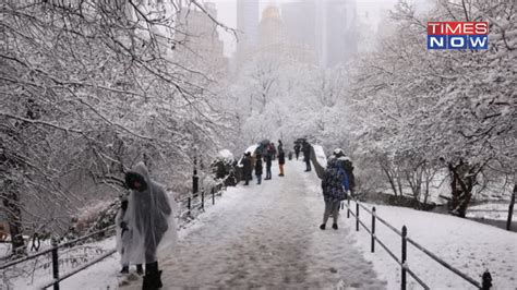 New York City Sees Most Snow In Two Years Due To Noreaster Winter