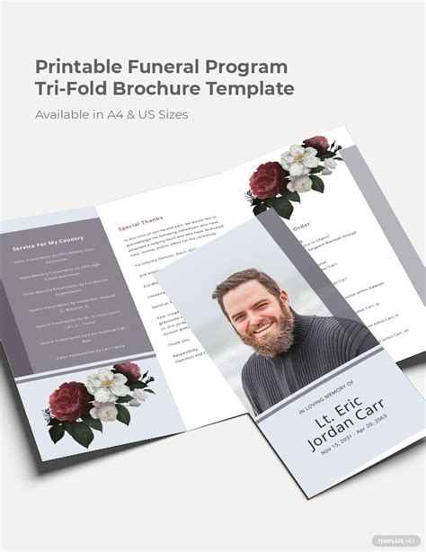 Free Editable Funeral Templates In Publisher To Download