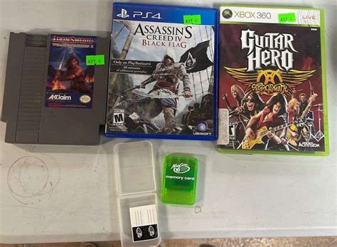 Video Game Assortment And Mad Catz Memory Card Metzger Property