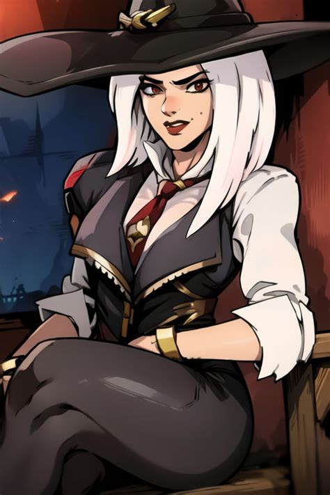Ashe Stares At You With Her Hat On By Alanhead On Deviantart