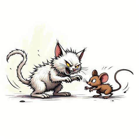 Cartoon Cat Chasing Mouse Stock Illustrations 254 Cartoon Cat Chasing
