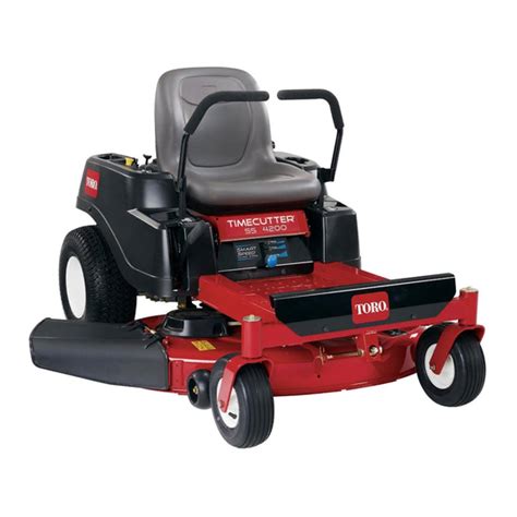 Toro Timecutter Ss 4200 74720 Operators Manual Pdf Download Manualslib