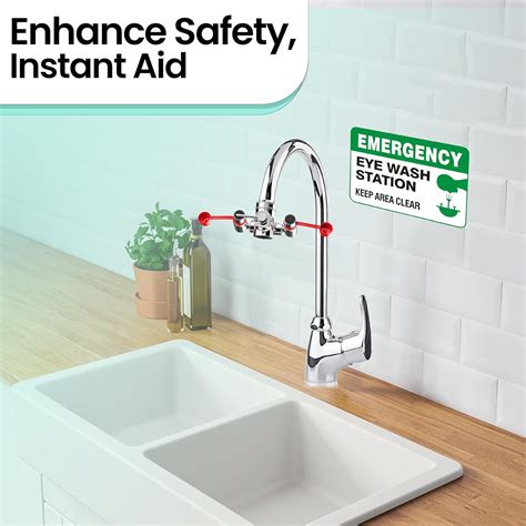 Emergency Safety Equipment Faucet Mounted Eye Wash Station Emergency