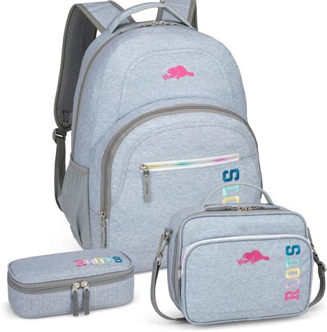 Roots Athletic 3 In 1 Matching Water Resistant Teen Backpack And Lunch