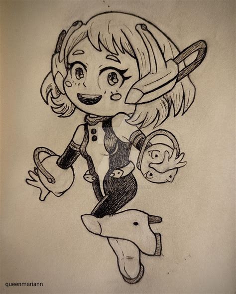 Chibi Ochako Uraraka By Queenmariann On Deviantart