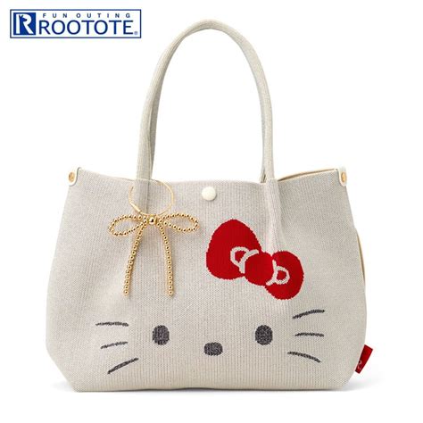 Tote Bag Ivory Hello Kitty Rootote Sanrio Mcj Export