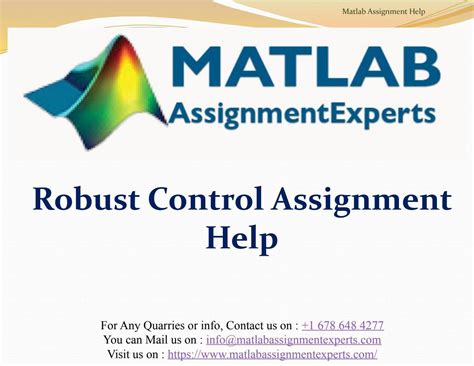 Robust Control Assignment Help By Matlab Assignment Experts Issuu