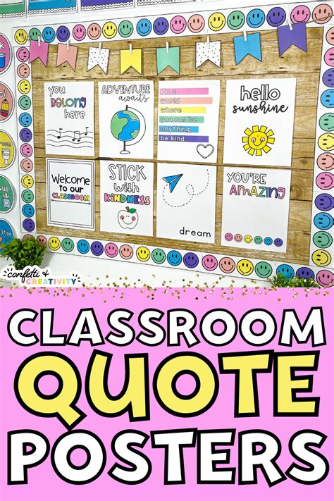 Bright Classroom Quote Posters Classroom Quotes Bright Classroom Decor