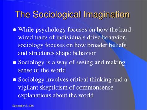 Ppt The Sociological Imagination Powerpoint Presentation Free