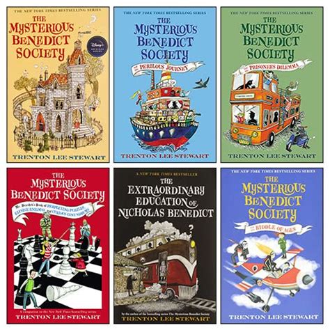 The Mysterious Benedict Society Series 6 Books Collection Set By Trenton Lee Stewart By Trenton