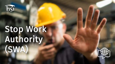 Stop Work Authority Swa Hsi