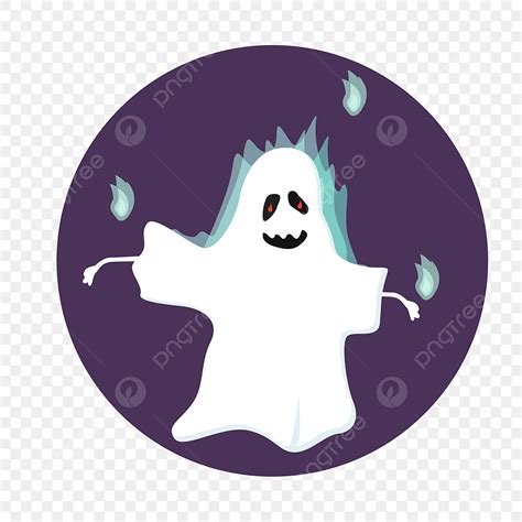 Cartoon Cute Halloween Festival White Ghost Wisp Floating Element Halloween Festival Ghost