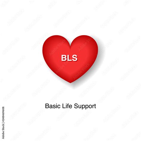 Bls Basic Life Support Logo Symbol Vector Illustration Heart Icon With