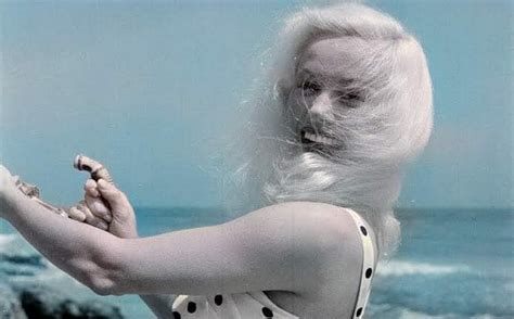 Mamie Van Doren At The Beach 1950s Matthews Island