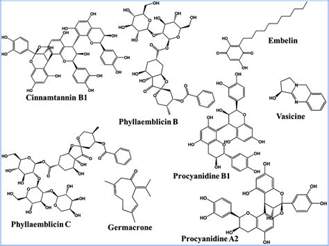 Chemical Structure Of Bioactive Phytochemicals From Different Medicinal Download Scientific