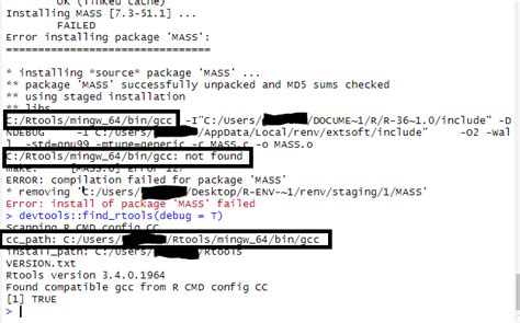 restore chooses the wrong directory for rtools · issue 225
