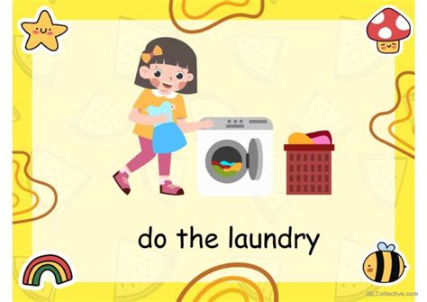 Housework Vocabulary Pictionary Pic English Esl Powerpoints