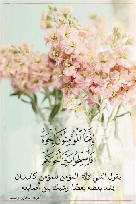 قرآن كريم ~ آية ~ إِنَّمَا الْمُؤْمِنُونَ إِخْوَةٌ فَأَصْلِحُوا بَيْنَ