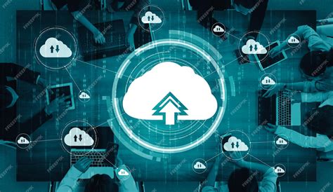 Premium Photo Cloud Computing Technology And Online Data Storage For