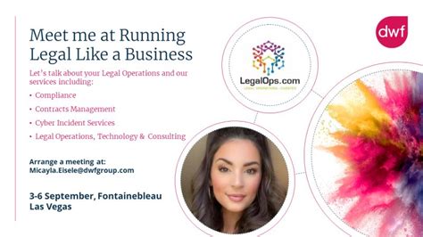 Micayla Eisele On Linkedin Legaloperations Dwf