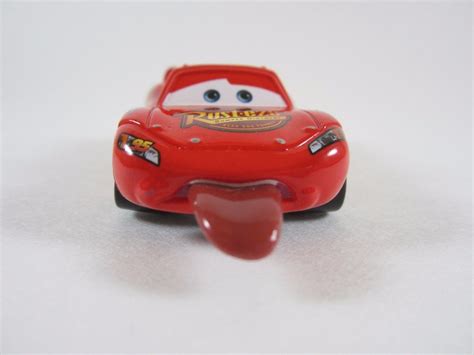 Disney Pixar Cars Lightning Mcqueen Finish Line Die Cast Car Tongue Out
