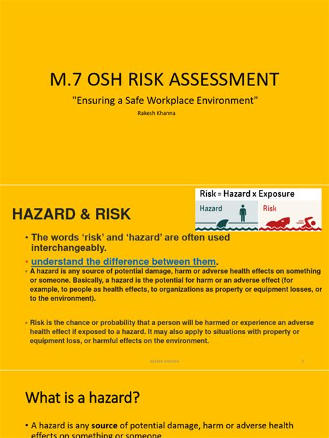 M7 Osh Risk Assessment Pdf