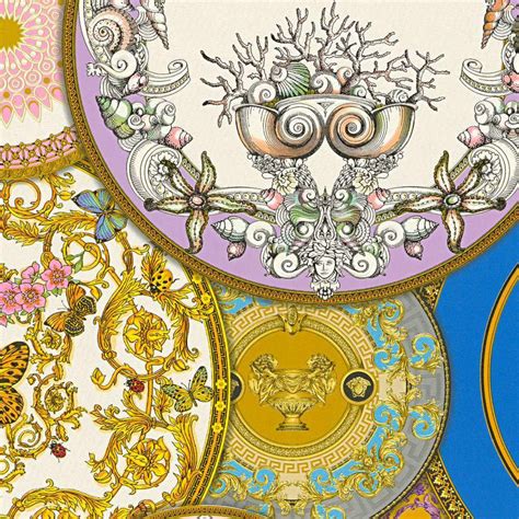 The Wallcovering Society Versace Les Etoiles De La Mer Dish Wallpaper