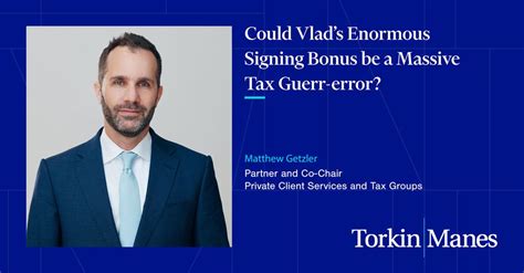 Could Vlads Enormous Signing Bonus Be A Massive Tax Guerr Error