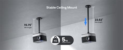 Aurzen Projector Ceiling Mount With New Gimbal 1575 23