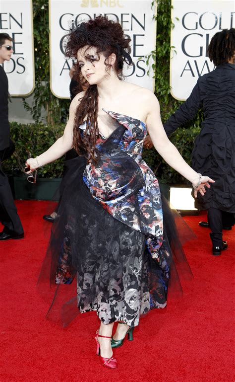 Actress Helena Bonham Carter Arrives At The 68th Annual Golden Globe