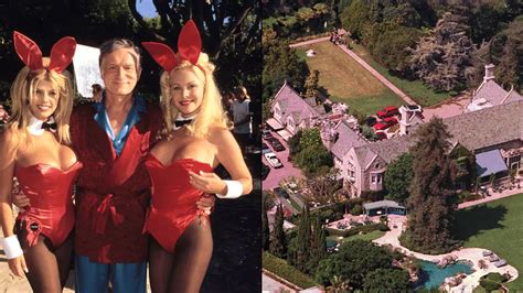 Hugh Hefner Mansion Parties Playboy Mansions 200m Listing Includes