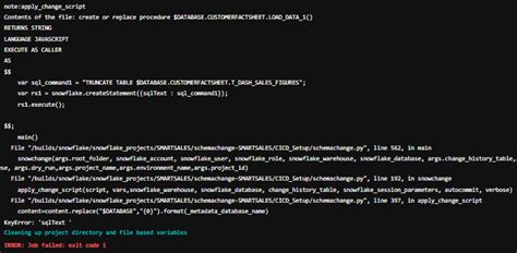 How To Create Javascript Stored Procedure In Schemachange Issue Snowflake Labs