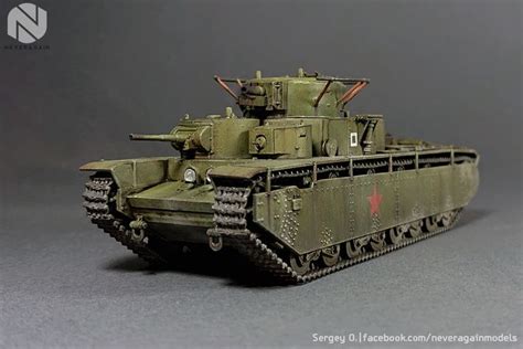 172 Soviet T 35 Tank Model Kit