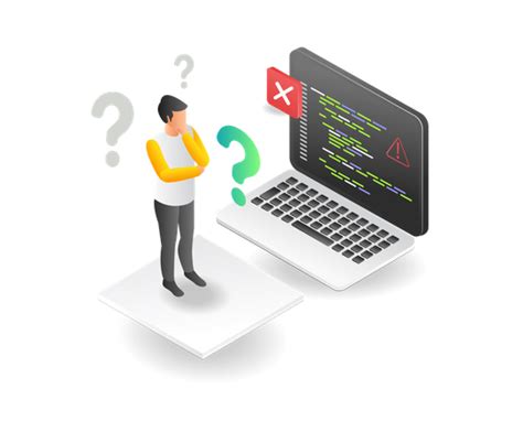 Best Premium Programmer Solving Error Illustration Download In Png